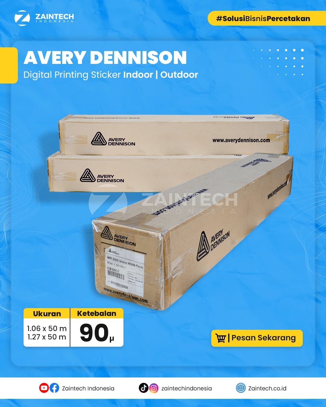 Avery Dennison Sticker Digital Printing Indoor Outdoor
