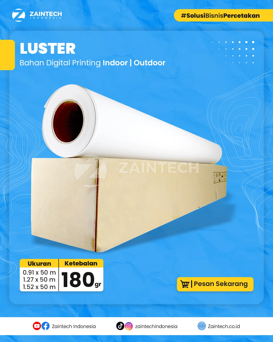 Bahan Luster Digital Printing untuk cetak foto berkualitas